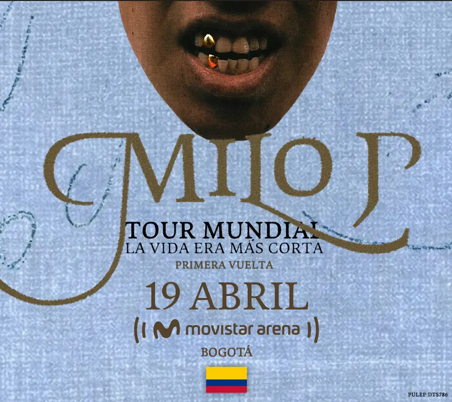 Milo J | La Vida Era Más Corta Tour Mundial — Bogotá 2026 2026 | Bogotá ...